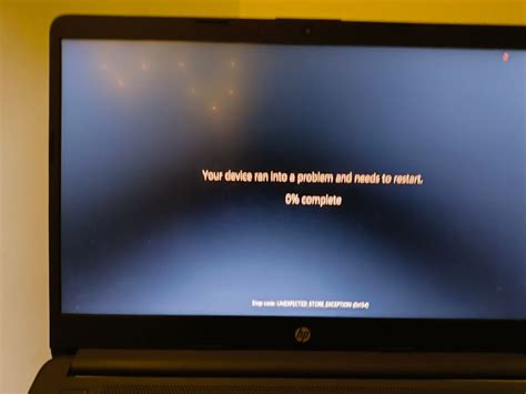 Laptop Auto Restarts With Bsod When Lifted Stop Code Unex Hp Support Community 9470079
