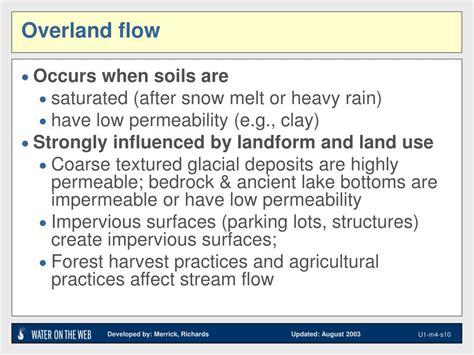 Ppt Hydrology Discharge Hydrographs Floods And Sediment Transport