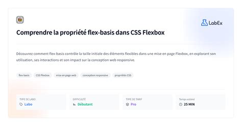 Comprendre La Propriété Flex Basis Dans Css Flexbox Labex