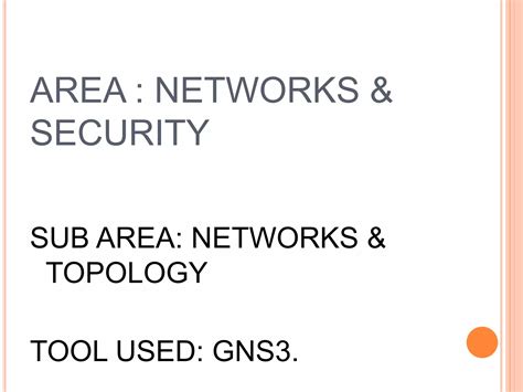Ospf Routing Protocol In Gns3 PPT