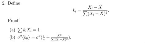 solved 2 define proof Σ xi x 2