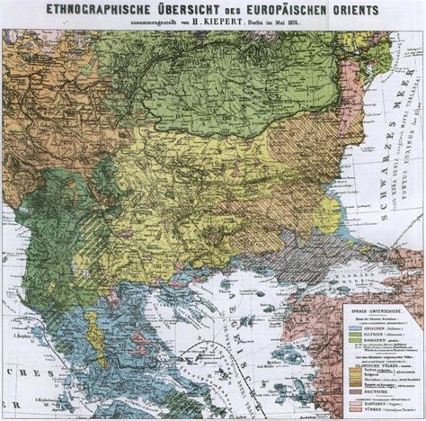 Етническа карта на балканите според низависими източници Bulgaria