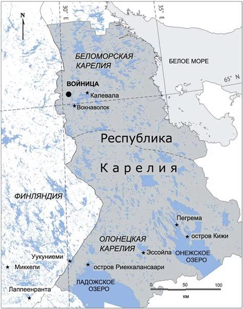Карта карелии 2023