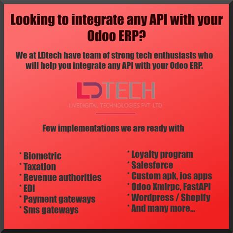 Livedigital Technologies Private Limited On Linkedin Odoo Odooerp