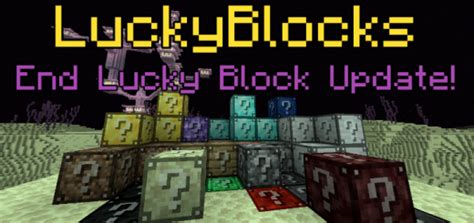 Mcpedl On Twitter Lucky Blocks Add On End Lucky Block Update