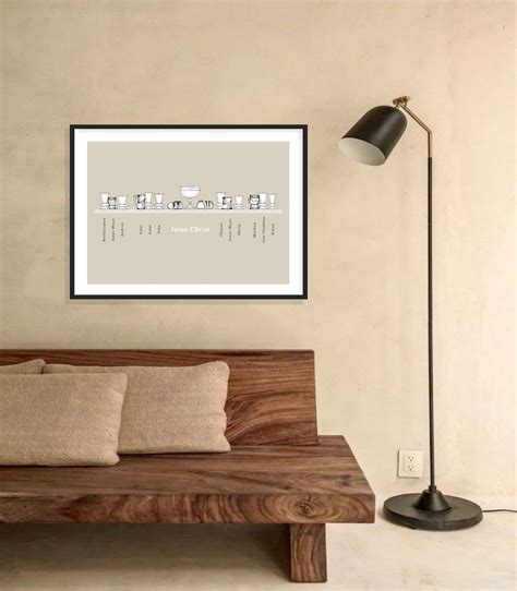 Minimalist Last Supper Print Last Supper Wall Art Jesus Etsy