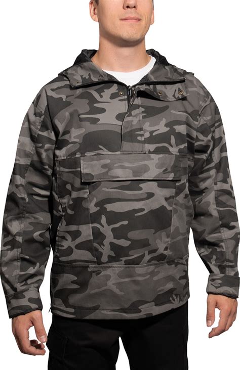 Black Camouflage Anorak Parka Galaxy Army Navy