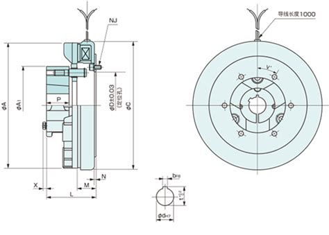 干式单板张力制动器 制动器 TB 1000 IMP 昕芙旎雅株式会社