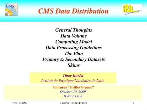ppt efficient data distribution and processing in cms grid computing