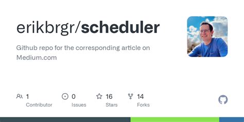 Schedulercrontabdevelopment At Main · Erikbrgrscheduler · Github