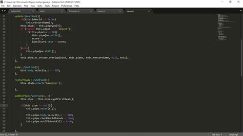Flappy Bird Con Phaser Io Html Y Javascript Programmming