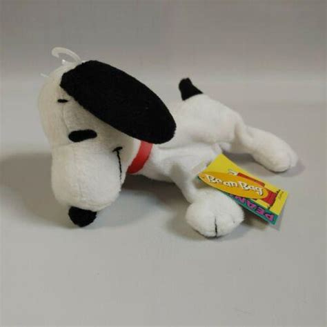 Snoopy Mini Bean Bag Plush By Applause 7 Long W Tag 3857481212