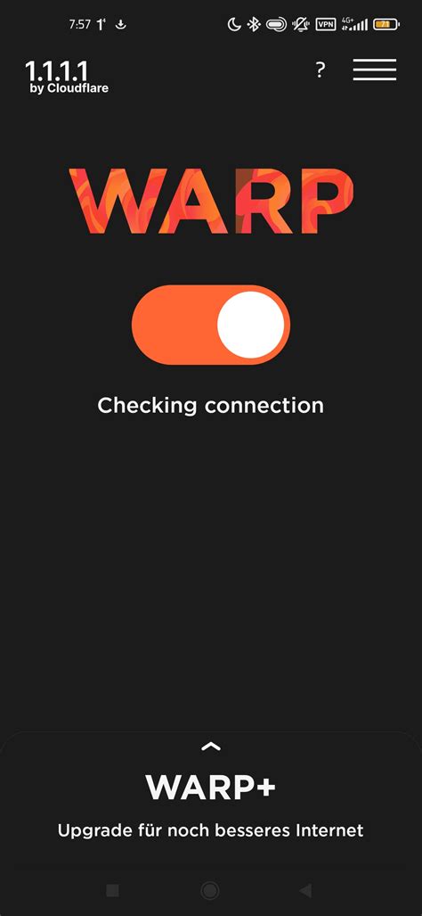 warp is stuck on checking connection does anyone know how to fix this