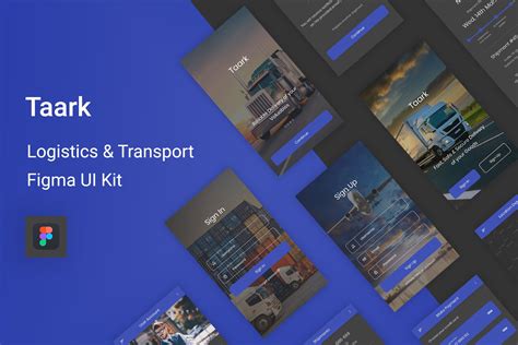 App Ui Figma Taark Logistics Transport Figma Ui Kit