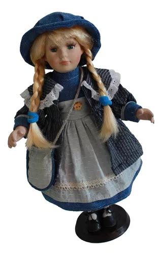 Boneca Retro Elegante De Porcelana Vitoriana De 40 Cm Cuotas sin interés