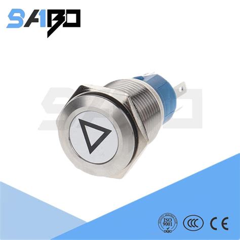 16mm 19mm Metal Button Ip67 Custom Symbol Electronic Button Switch