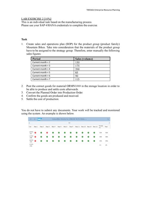 Lab Exercise 2 Assignment Ter3161 Enterprise Resource Planning Lab