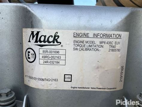 2019 Mack Cmmt Pickles