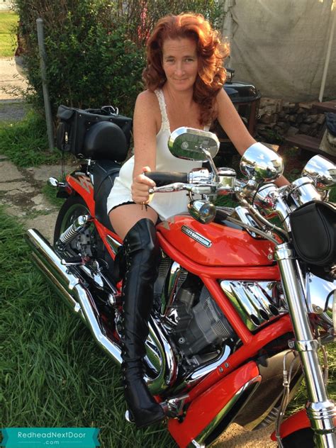 Hot Redhead On A Harley Redhead Next Door Photo Gallery