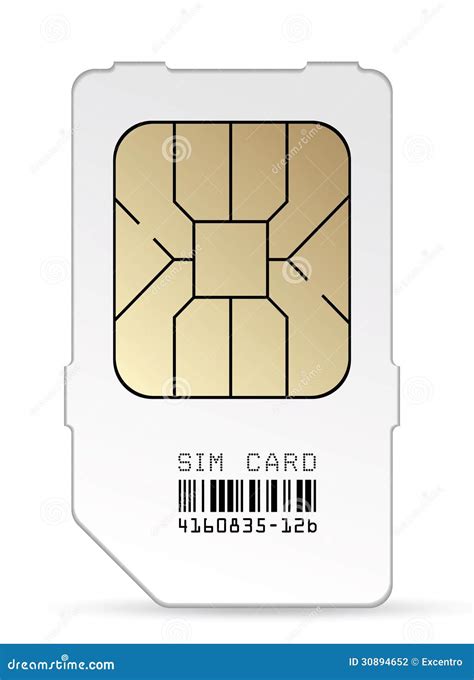 Sim Card Stock Vector Illustration Of Dial Connection 30894652