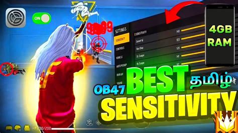 😱4gb Ram Headshot Sensitivity Settings⚙️ Ob47 Headshot Settingsff 4gb