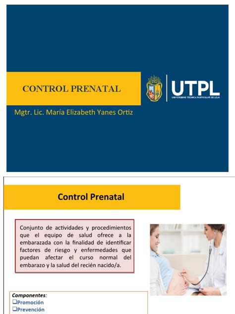 Sem 1 Control Prenatal Pdf El Embarazo Sangre