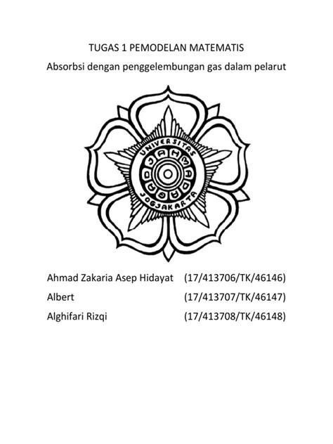 Tugas 1 Pemodelan Matematis Pdf