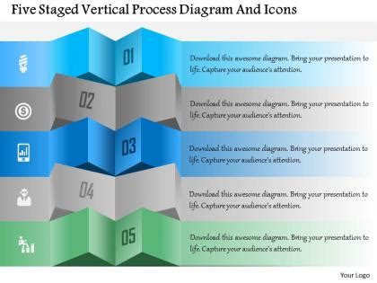 Vertical Process Diagram Slide Team