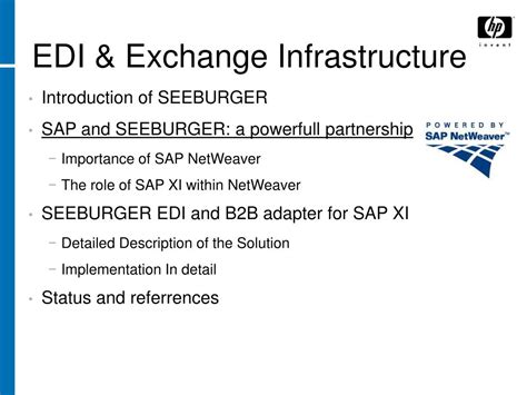 PPT Implementation Of EDI With SAP Exchange Infrastructure PowerPoint Presentation ID