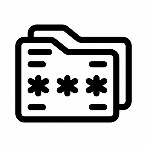 Folder Password Data Security Storage File Icon Download On