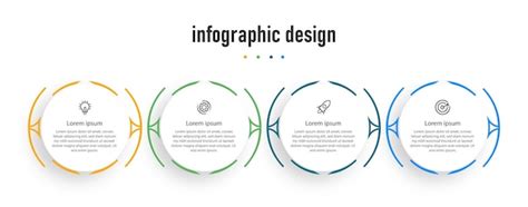 Modèle De Graphique De Marketing De Cercle De Conception Infographique
