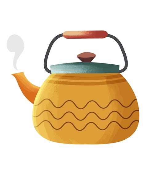 Premium Vector Flat Design Illustration Kettle