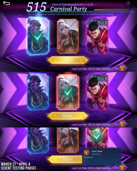 Bocoran Event 515 Carnival Party Mobile Legends ML Ada Promo Diamond