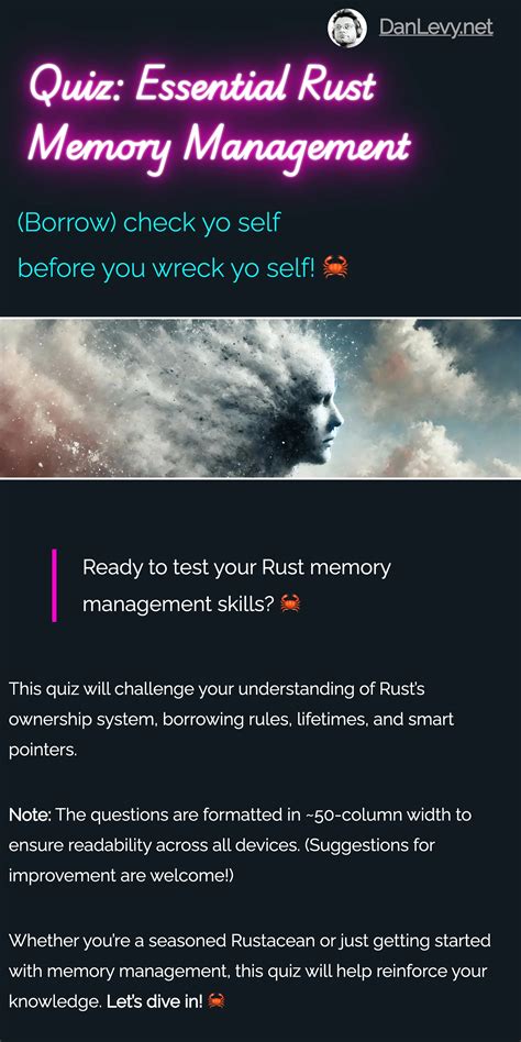 Quiz Essential Rust Memory Management