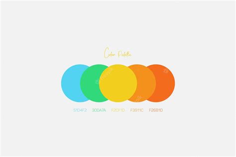 Premium Vector Minimal Color Palette Design For Designers