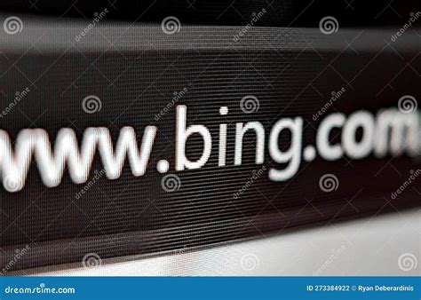在计算机屏幕的web浏览器中显示microsoft bing ai搜索url的特写视图 图库摄影片 图片 包括有 浏览 火炮