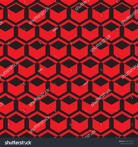 Black Red Rectangular Abstract Background Modern Stock Vector Royalty Free 1981716173