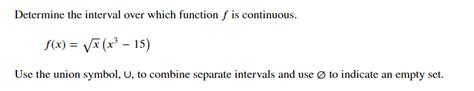 Solved Determine The Interval Over Which Function F Is Chegg