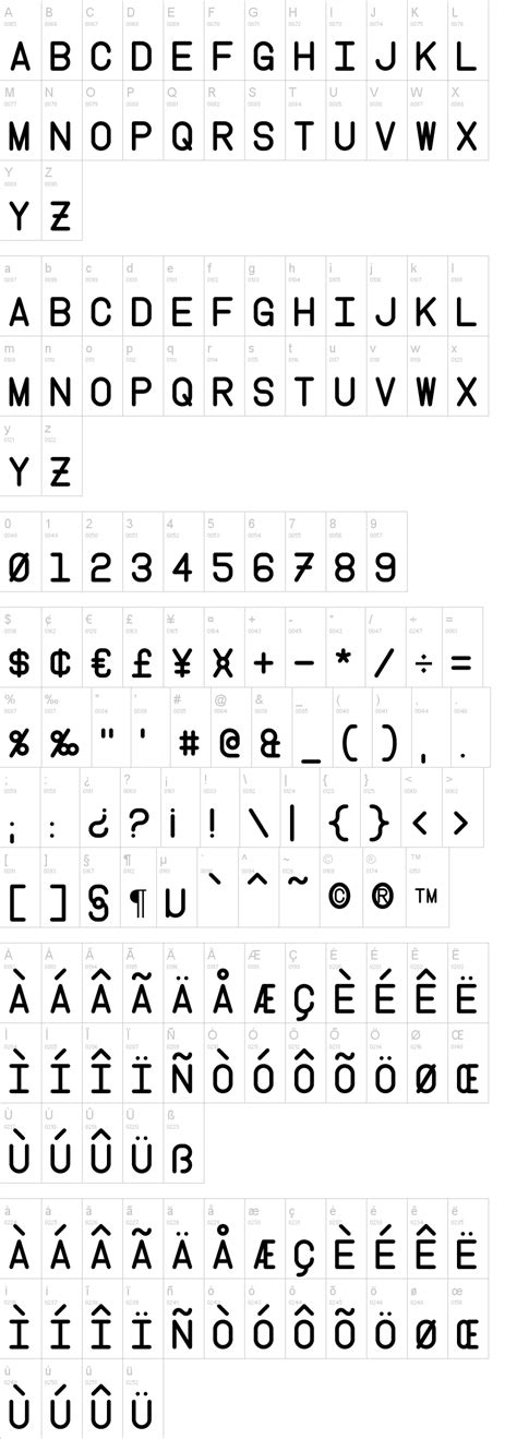 Instruction Font