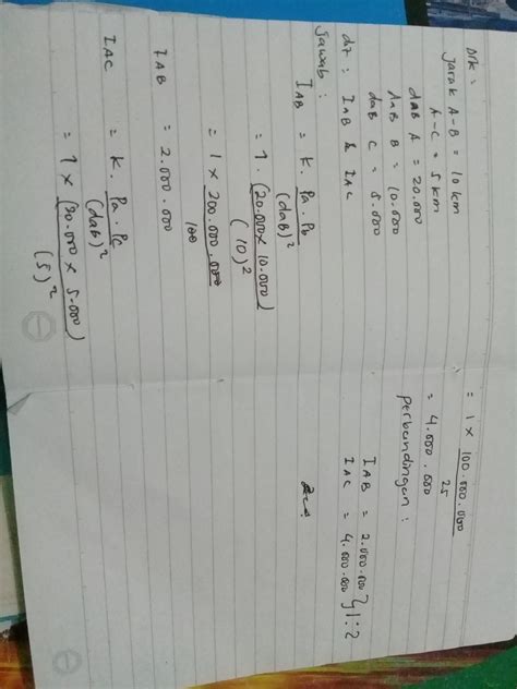 Terdapat Kota A B Dan C Jarak Kota A Ke B Adalah 10 Km Jarak Kota A