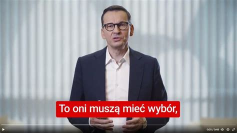 Emerytury stażowe Morawiecki w nowym spocie o obietnicy PiS