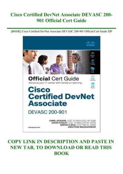 [book] Cisco Certified Devnet Associate Devasc 200 901 Official Cert Guide Zip