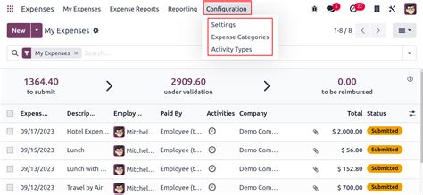 Expenses In Odoo Odoo V Enterprise Edition Book