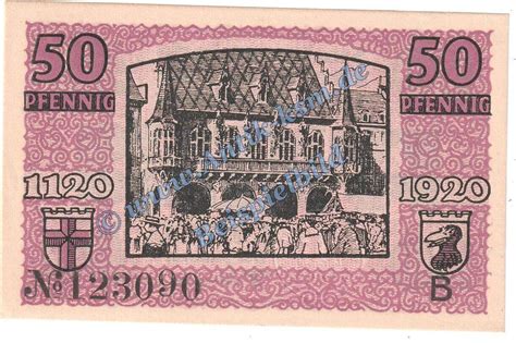 Notgeld De Pf B Freiburg Notgeld Pfennig Scheine B In Kfr Tieste Baden