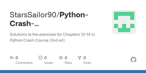 Github Starssailor90python Crash Course2eaisolutions Solutions