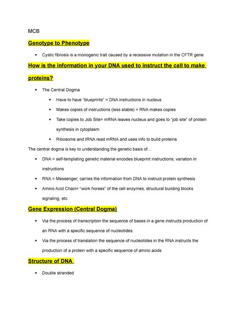 Mcb Day7 Genotype To Phenotype Mcb Genotype To Phenotype Cystic