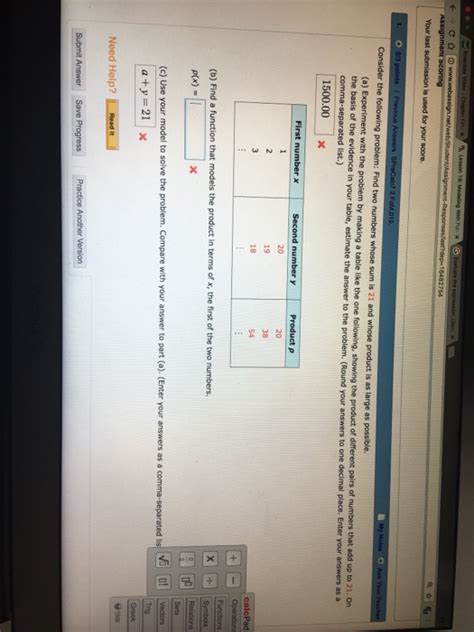 Solved Consider The Following Problem Find Two Numbers