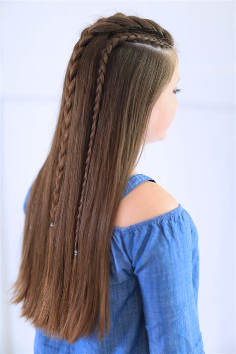 Dutch Lace Braid Combo Cute Girls Hairstyles