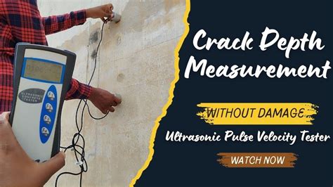 Measurement Of Crack Depth Without Damaging Concrete Structureauditagency Youtube