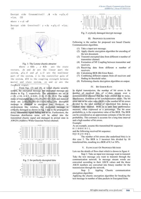 A Secure Chaotic Communication System Pdf